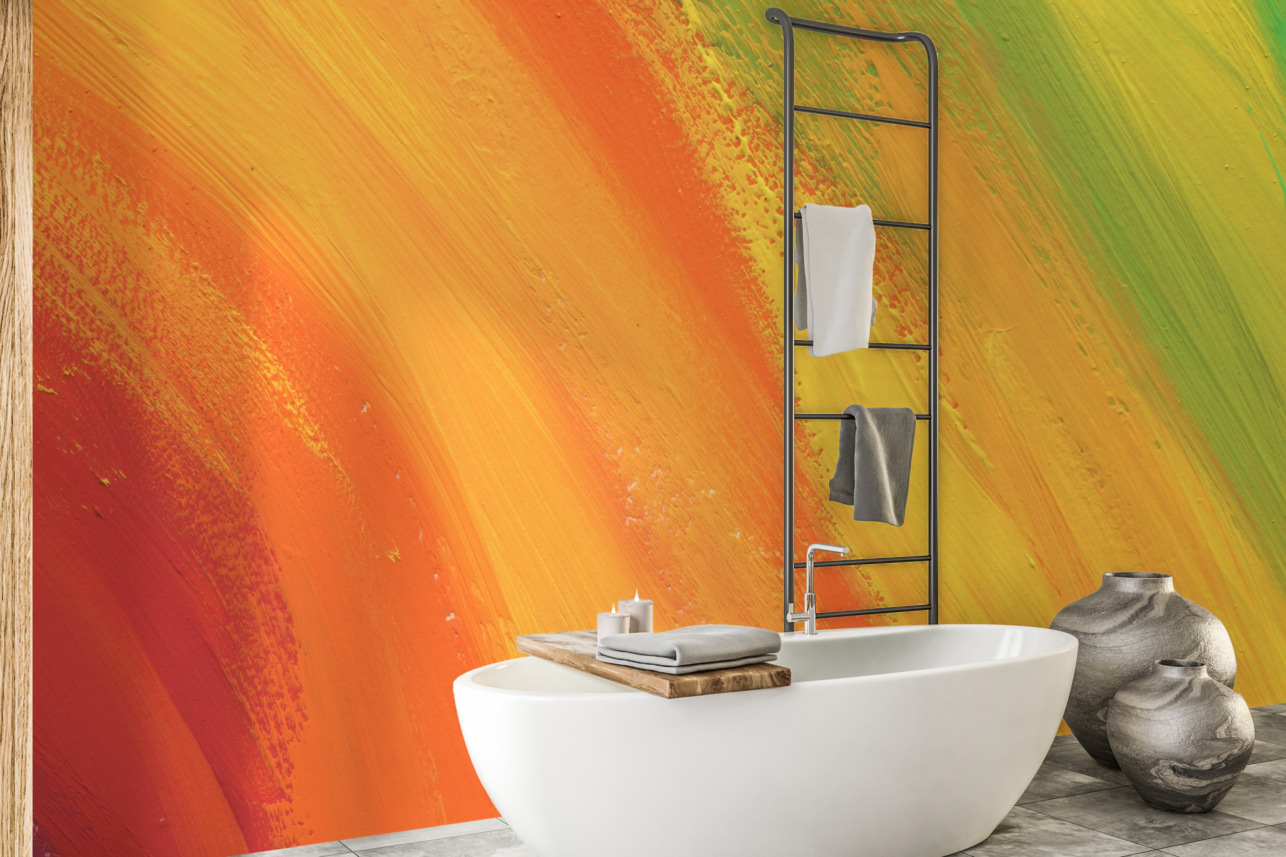 Colorful Rainbow Wallpaper Mural - Brighten Your Space Now – Giffywalls